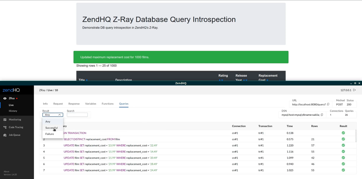 Exploring Zendhq Database Query Introspection Zend By Perforce